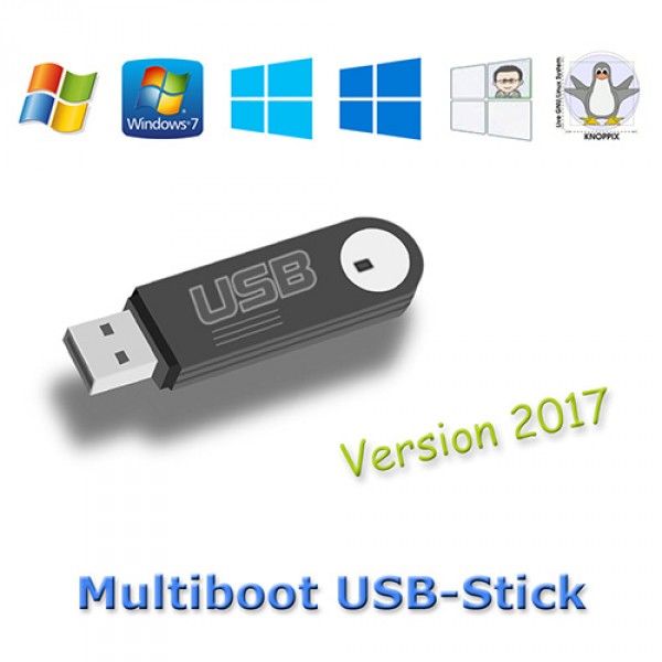 Multiboot USB-Stick - V2 - inkl. 32GB USB-Stick | Exaldis